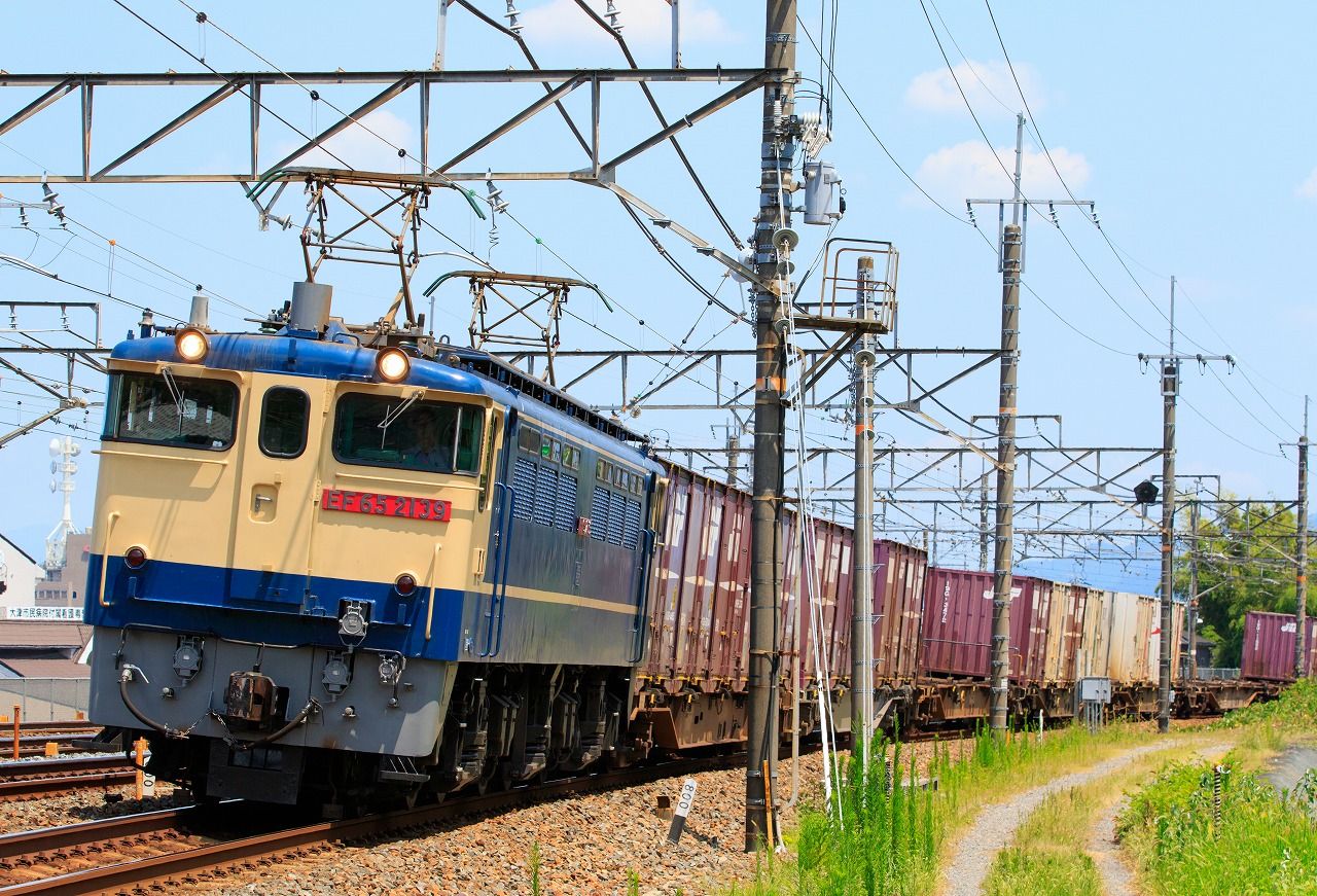 EF65-2139牽引 5087レを膳所～大津にて撮影 : R-STATIONぶろぐ