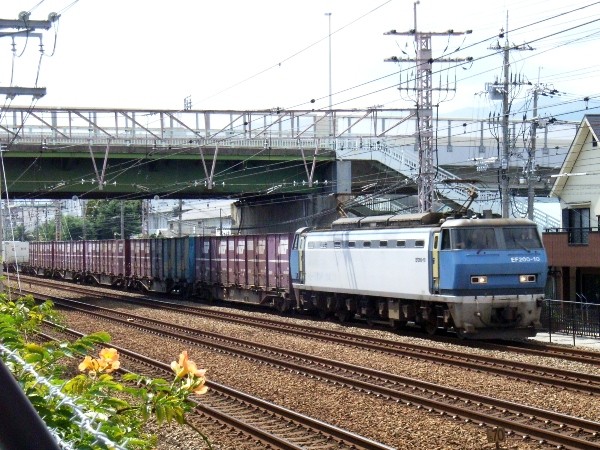 Msykの業務（鉄道）日誌:EF200-10牽引の貨物列車を眺める
