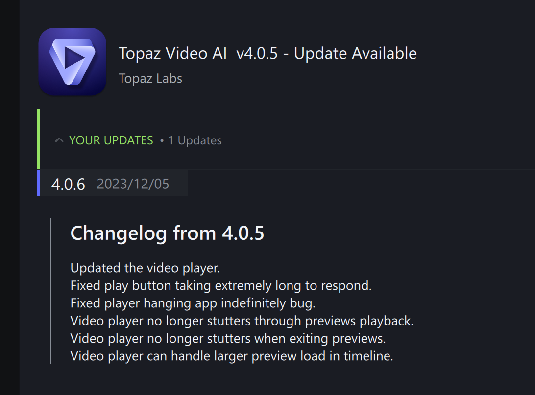 Topaz Video AI v4.0.6 : Computer with Audio/Visual