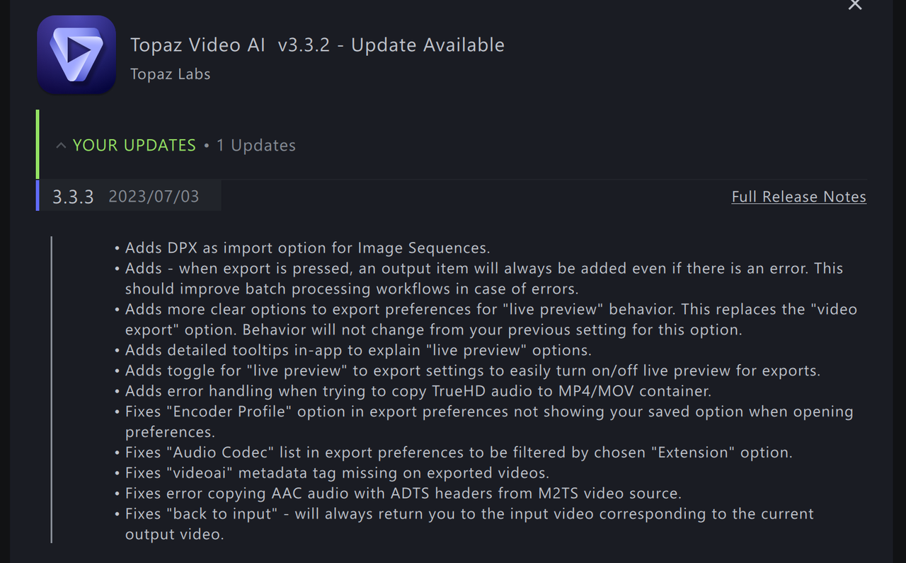 Topaz Video AI v3.3.3 : Computer with Audio/Visual