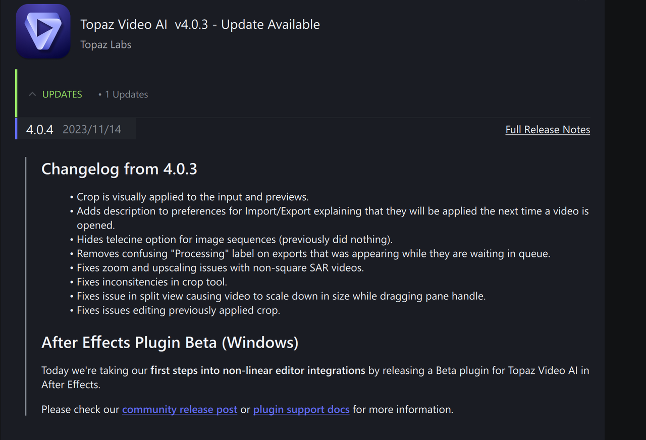 Topaz Video AI v4.0.4 : Computer with Audio/Visual