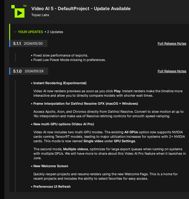 Topaz Video AI v5.1.1 : Computer with Audio/Visual