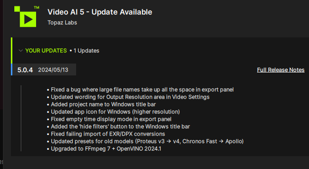 Topaz Video AI v5.0.4 : Computer with Audio/Visual
