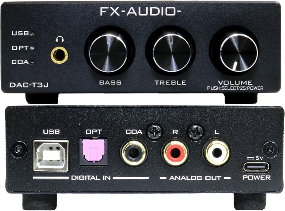 FX AUDIO DAC-T3J DAC & ヘッドフォンアンプ : Computer with Audio/Visual