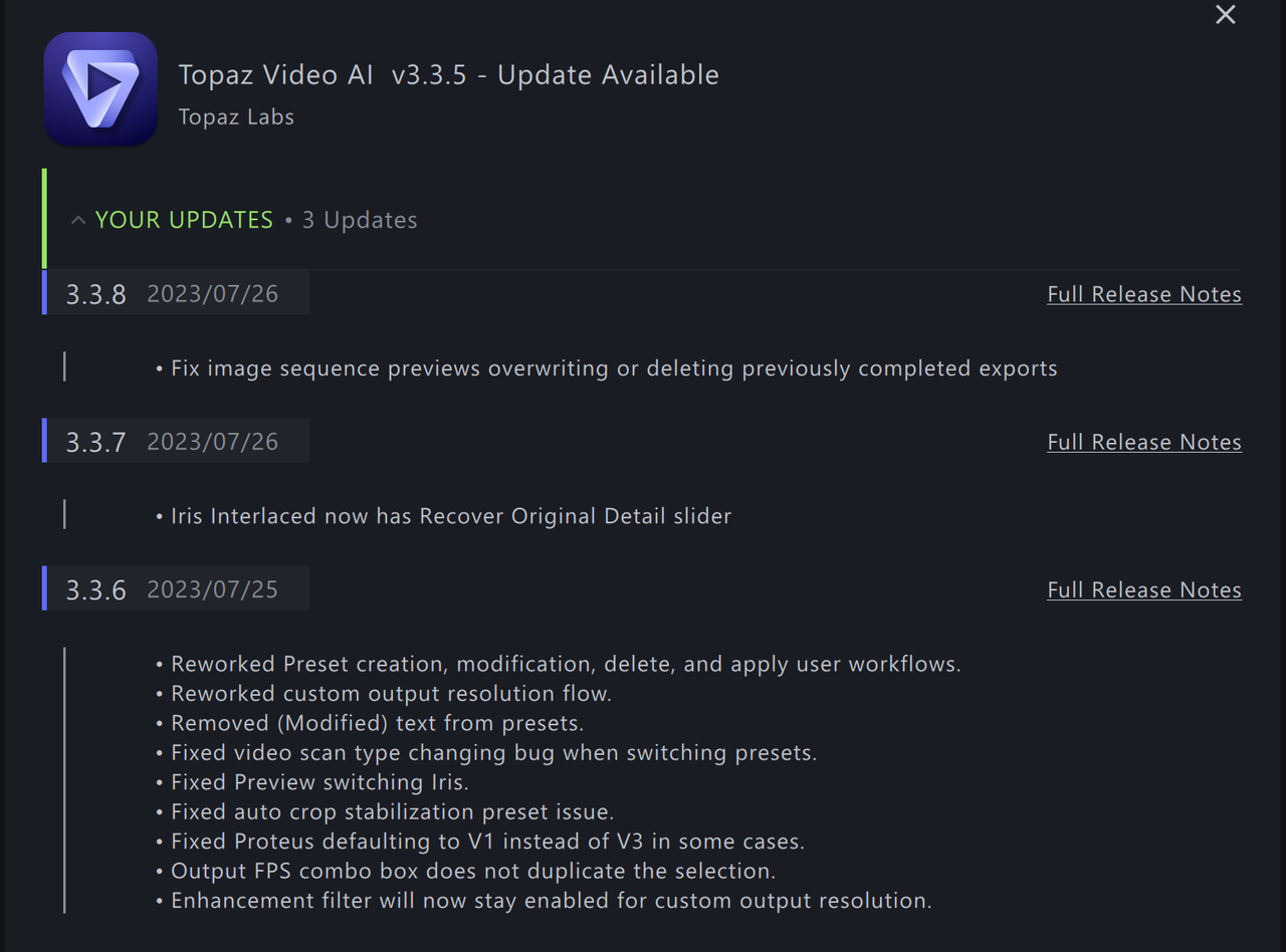 Topaz Video AI v3.3.8 : Computer with Audio/Visual
