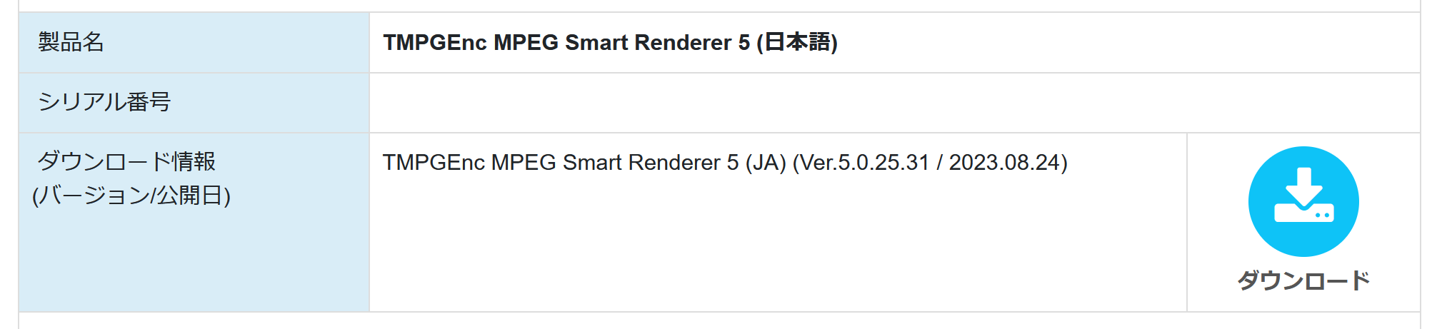 TMPGEnc MPEG Smart Renderer 5 メーカー対策版(Ver.5.0.25.31)リリース : Computer with Audio/Visual