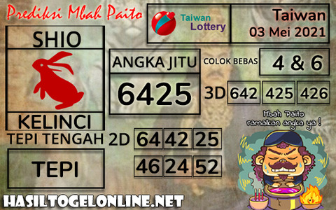 Prediksi Togel Taiwan 03 Mei 2021 : museumtoto Agen Togel Online