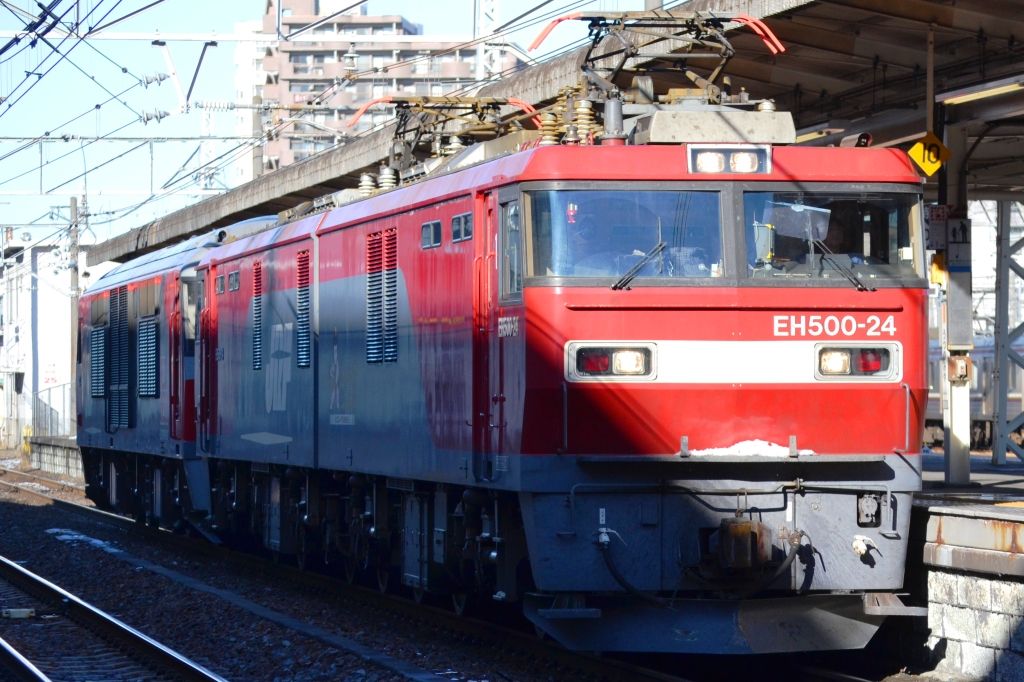 舞‐TeTUⅡ : 209系muetrain黒磯試運転、DF200-123入場回送（2016/1/19）