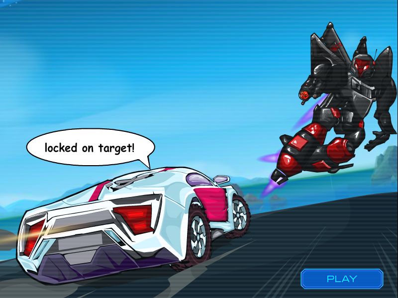 Robo Racing 2：ロボットに変形できる車が弾を避けずに突っ込んで打ち合いするシューティング : みゅみゅゲー記