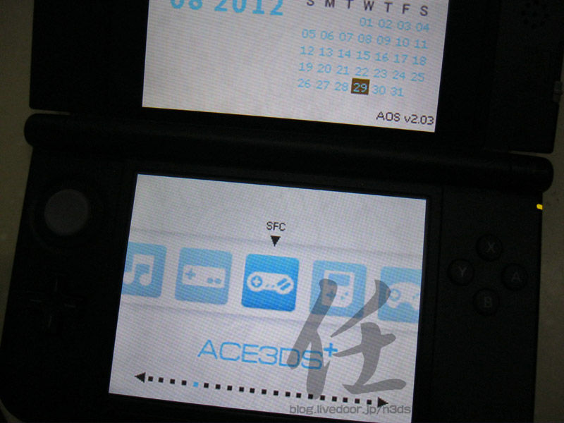 ACE3DS PLUS最新カーネル「AOS v2.03」発布、SNESエミュー追加 - 【任】者のDS情報屋