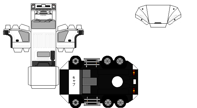 ペーパークラフト いすゞ・フォワード 14モデル輸出仕様/Paper craft ISUZU Fseries/ISUZU DECA 2014 ...