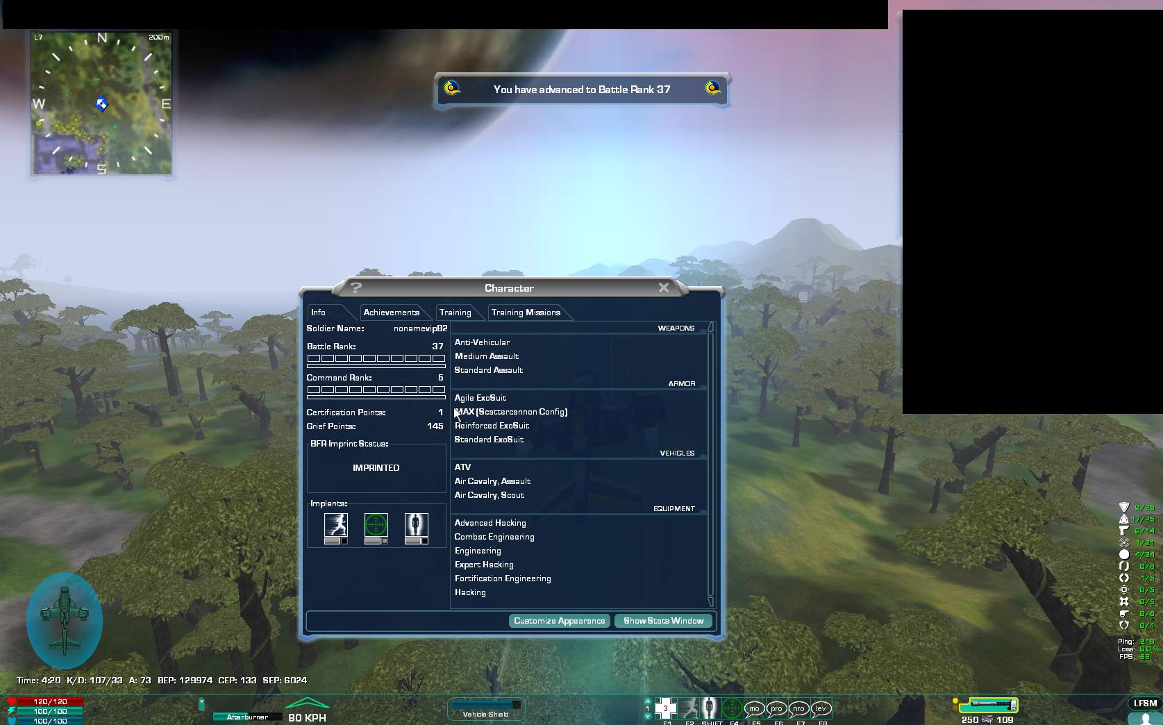 なめ子の 末期オンライン プレイ日誌:【PS】やっとBR37