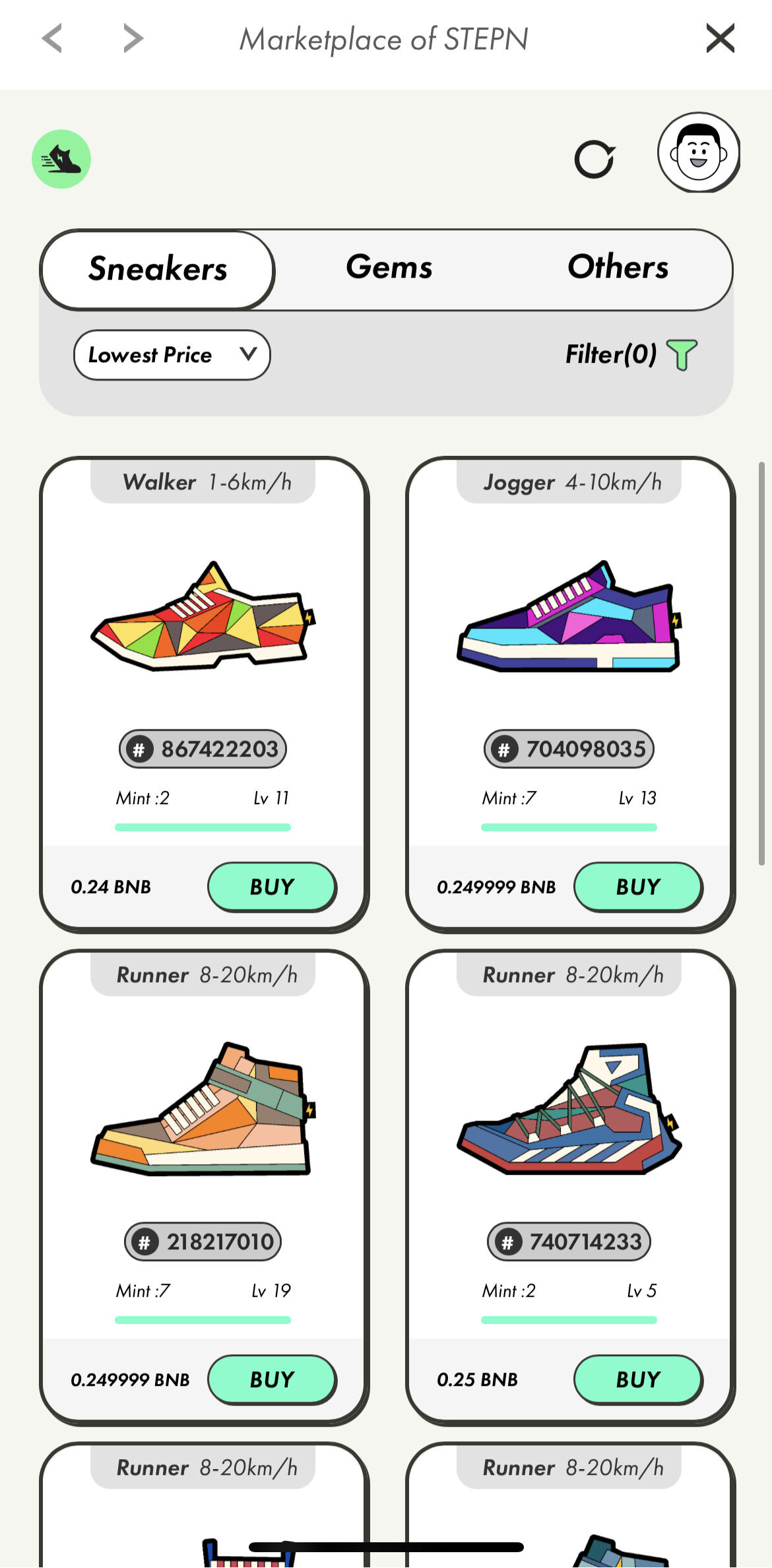 【M2E】STEPNスレッド【ステップン】144足目 : トレンドブルー