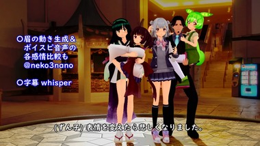 ねこさんなのです : voicepeak感情設定とMMDの眉の動きの検討（悲しまない東北ずん子）