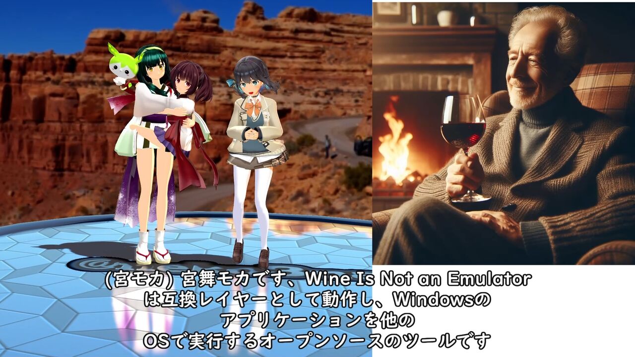 ねこさんなのです : FreeBSD 14.0R で wine を導入する東北ずん子（Windows アプリの実行）