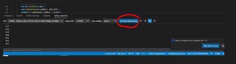 VSCodeのSerial monitor : ねこめしのよなよな工房ブログ