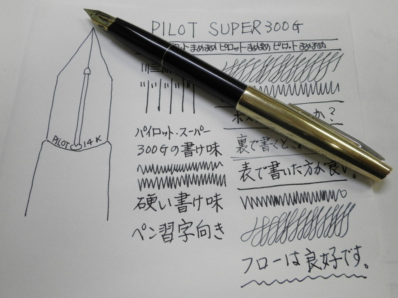万年筆おやじの備忘録 : 「PILOT SUPER-300G祭り」その②