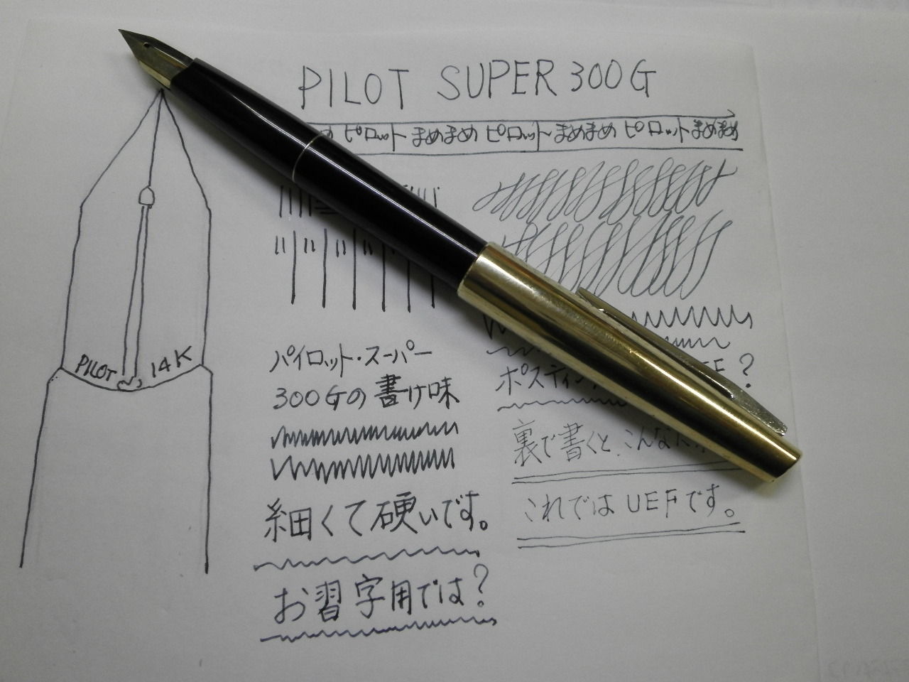 万年筆おやじの備忘録 : PILOT SUPER-300G