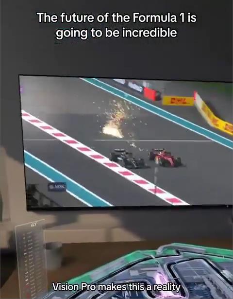 「Apple Vision Pro」を使用しての作業やF1観戦が完全に未来や・・・ : オタク.com －オタコム－