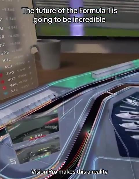 「Apple Vision Pro」を使用しての作業やF1観戦が完全に未来や・・・ : オタク.com －オタコム－