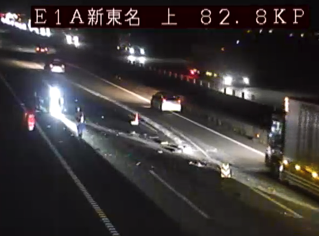 NEXCO中日本 東京支社【 E1A #新東名 #事故 #渋滞 情報】 12時40分現在 下り線 (名古屋方面) 区間 : 新富士IC ～ 新清水IC : ニュースストライカー9