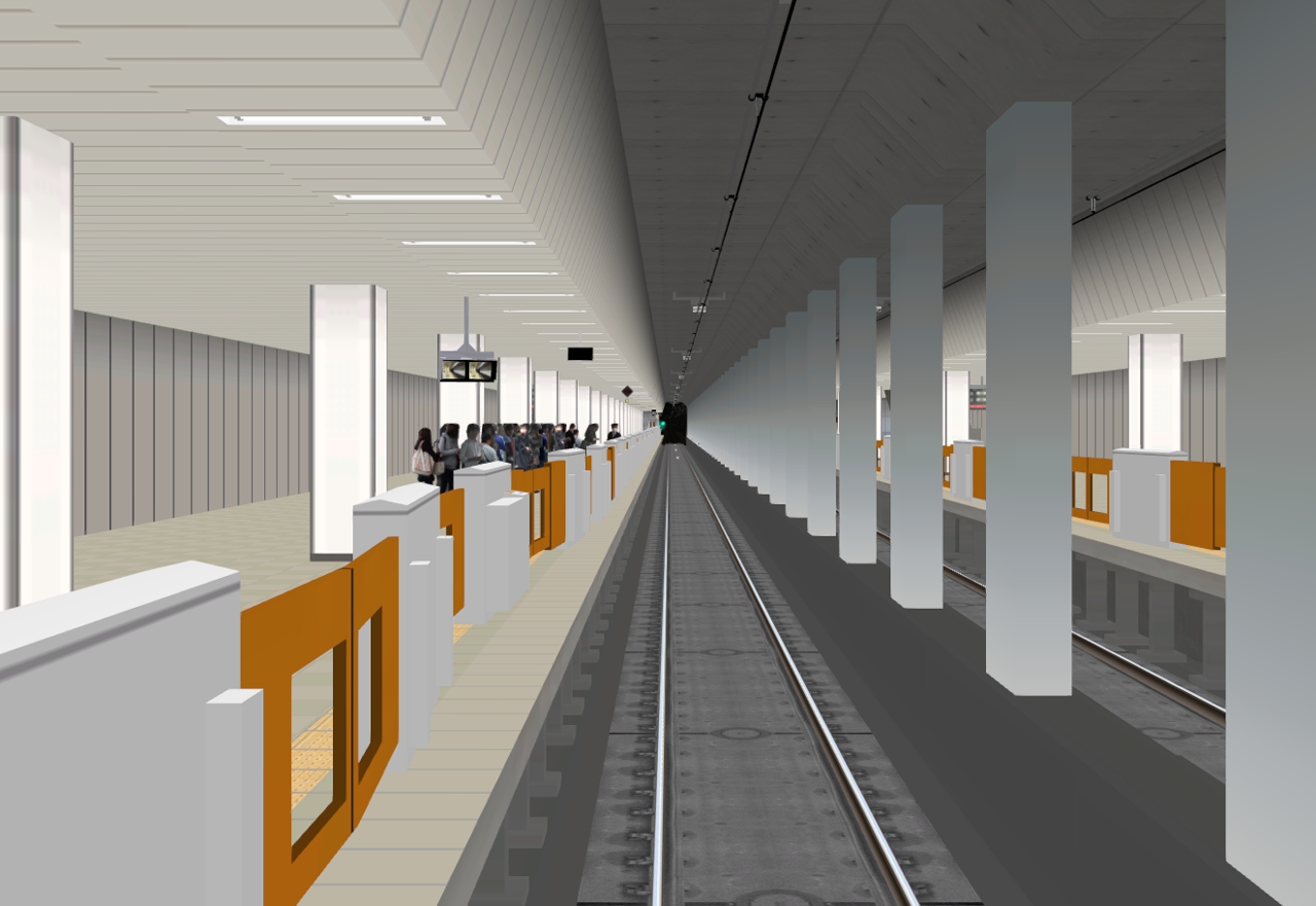 新浜線(架空)路線データの更新 : BVE6 制作blog