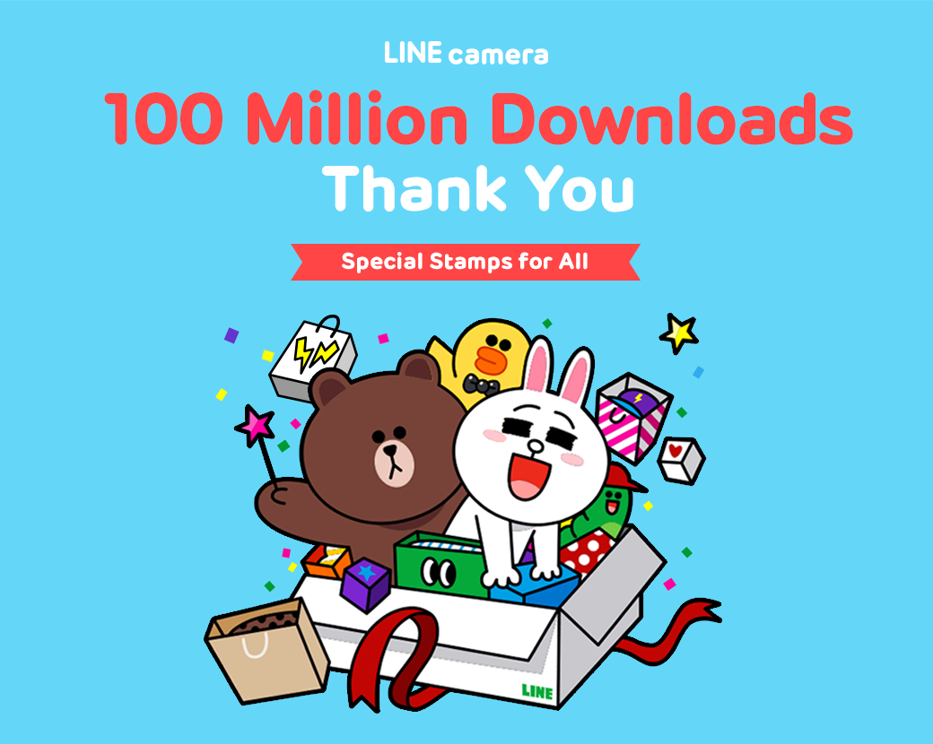 [LINE camera] LINE camera Surpasses 100 Million Global Downloads | LINE ...