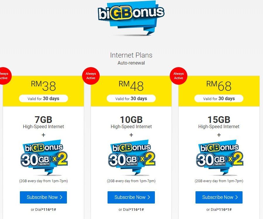 Digi Prepaid Internet Planがデータ増量、大盛りです！ww : Blog of FireFOX
