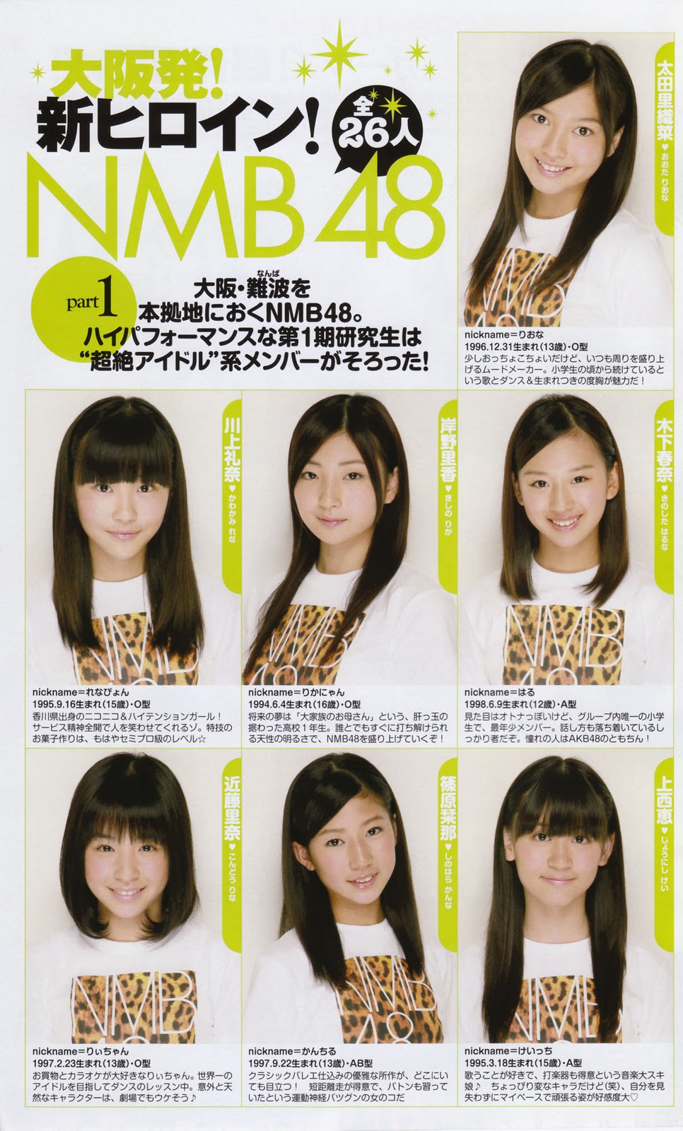 【祝NMB48結成5周年】NMB1期の思い出を語ろう : NMB48まとめスピリッツ