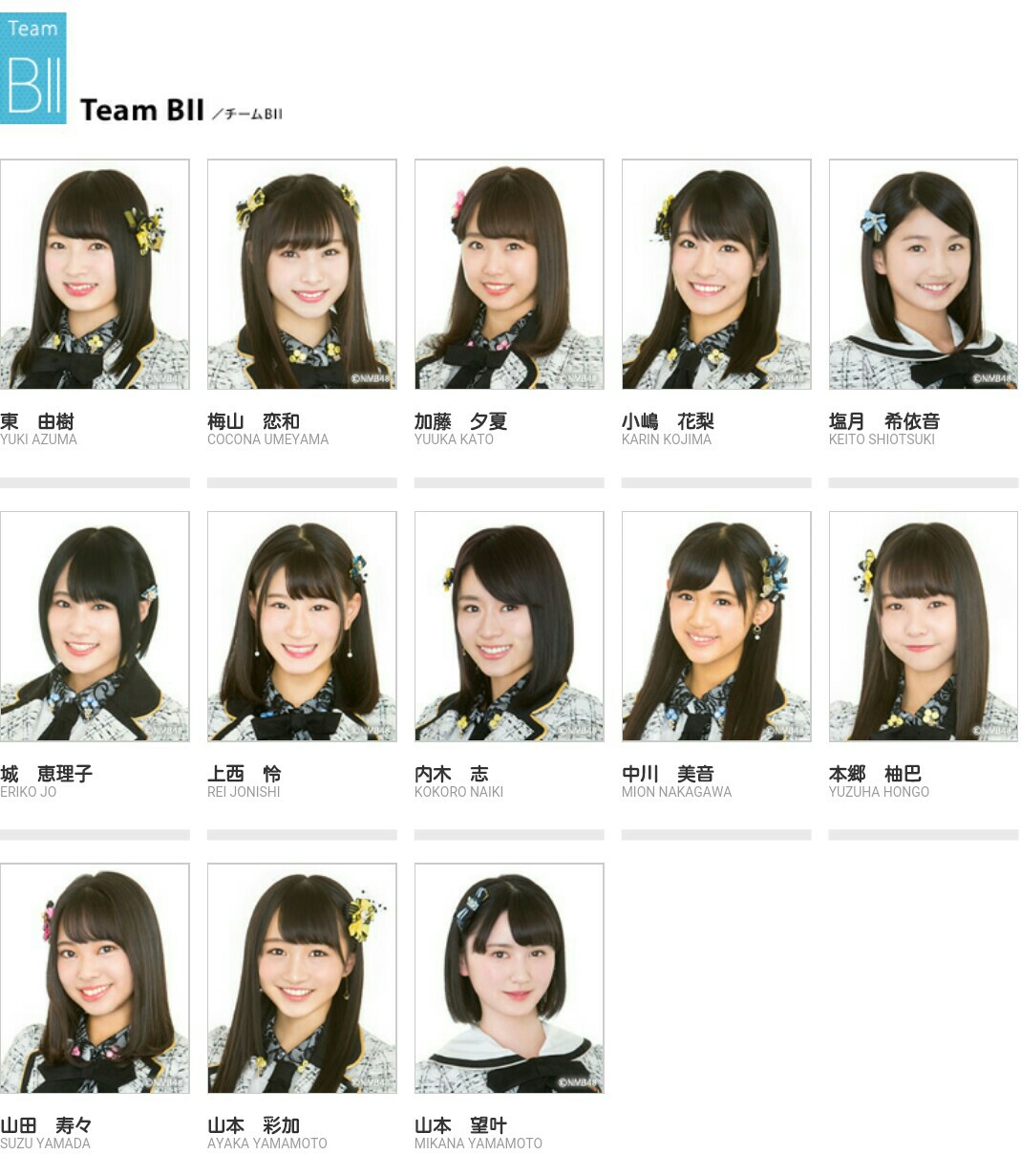 【NMB48】公式サイトのメンバー一覧が更新されてる！ : NMB48まとめスピリッツ