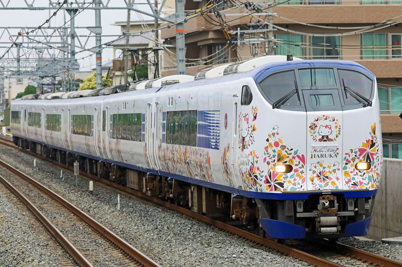 JR西日本 281系HA603編成「ハローキティはるか」第2デザイン（ori-tsuru） : 鐵道写真公開所 参号機