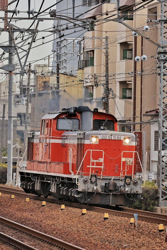 JR西日本 DD51-1191号機 単機「網干訓練」 : 鐵道写真公開所 参号機