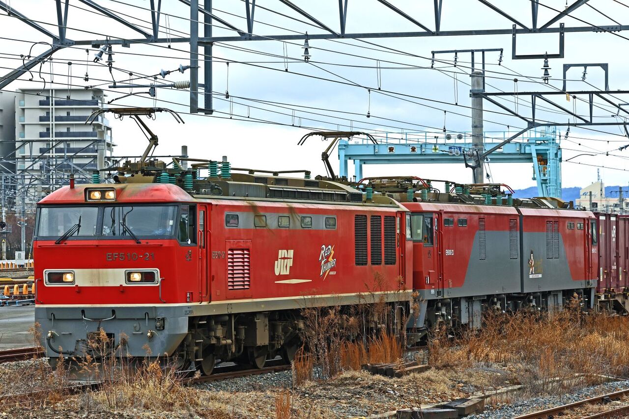 JR貨物 EH500-23号機 無動力回送 EF510-21号機牽引＠遅3092レ : 鐵道写真公開所 参号機