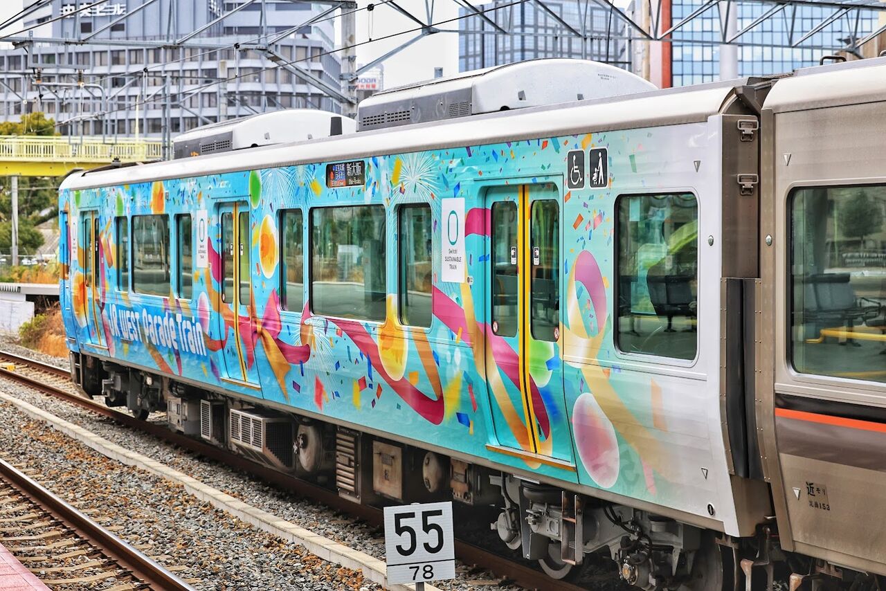 JR西日本 323系LS12編成「JR WEST Parade Train」ラッピングHM掲出編成 : 鐵道写真公開所 参号機