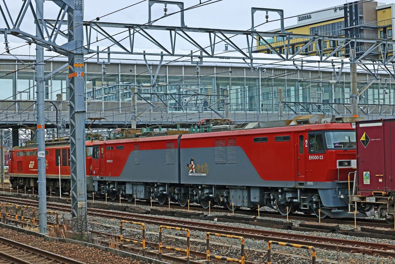 JR貨物 EH500-23号機 無動力回送 EF510-21号機牽引＠遅3092レ : 鐵道写真公開所 参号機