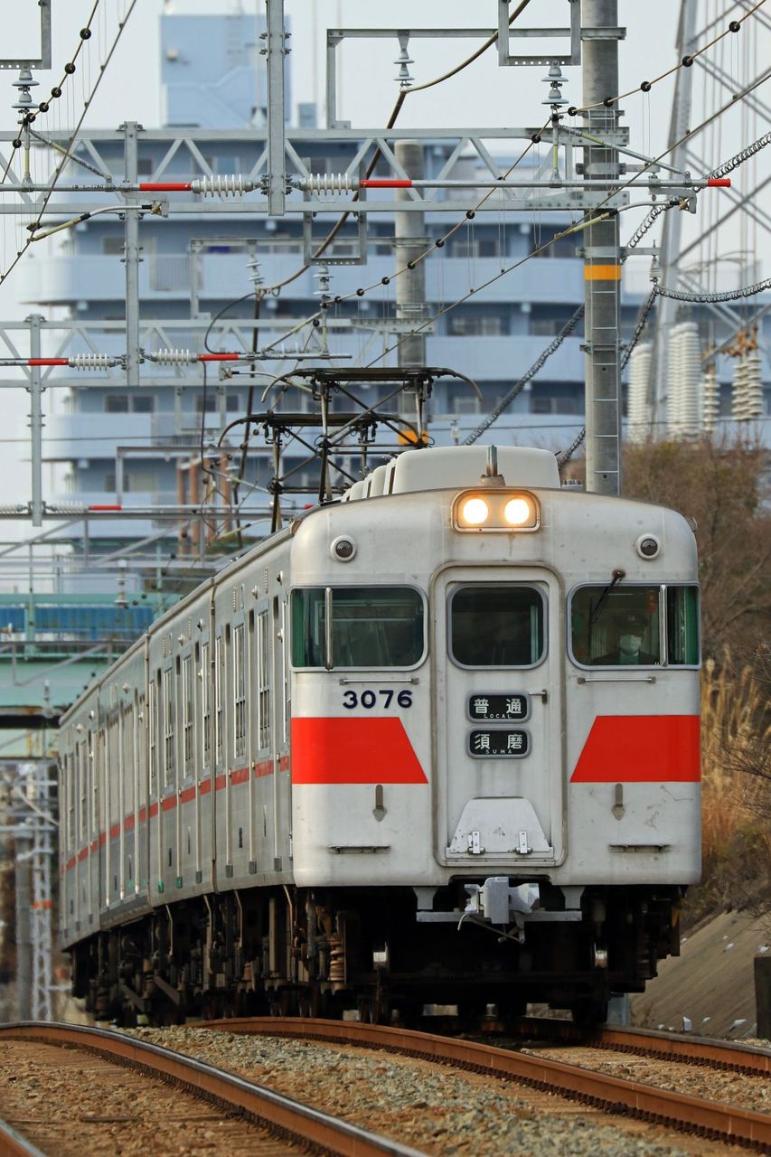 山陽電気鉄道 3050系3076F : 鐵道写真公開所 参号機