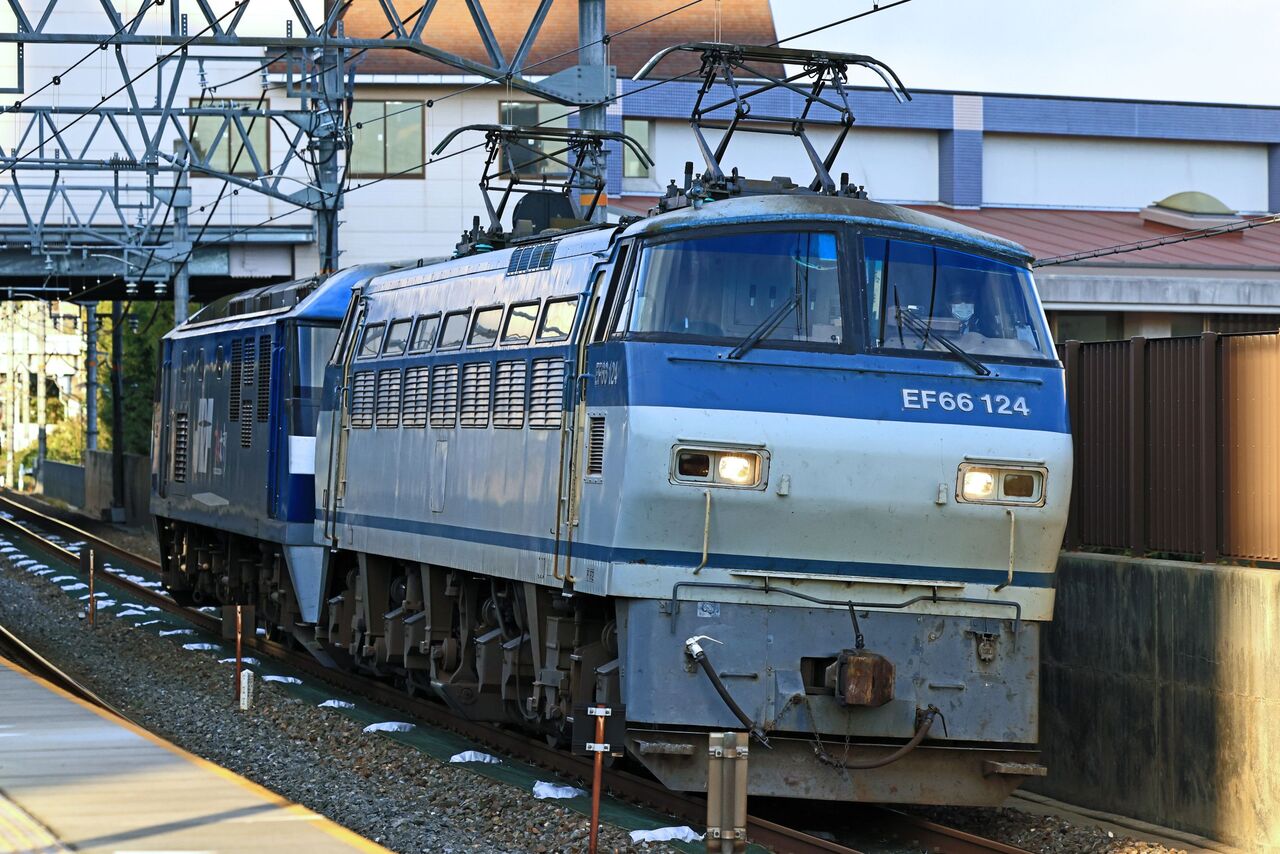 JR貨物 EF66-124号機＋EF210-167号機 無動力回送＠8865レ : 鐵道写真公開所 参号機