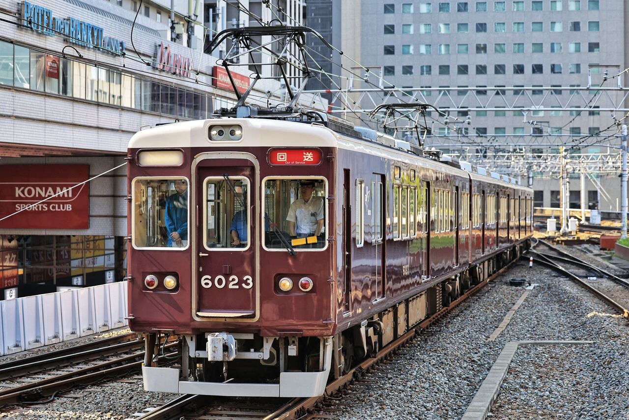 阪急電鉄 6000系6023F 性能確認試運転「回送」＠大阪梅田 : 鐵道写真公開所 参号機