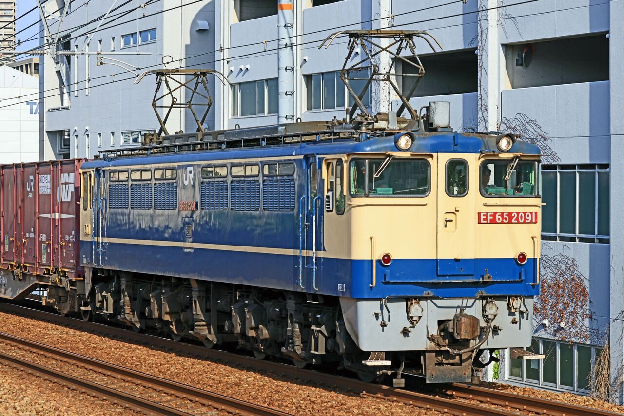 JR貨物 EF65-2091号機 国鉄色 : 鐵道写真公開所 参号機