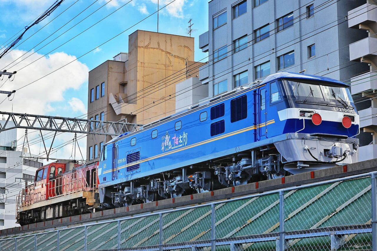 JR貨物 EF210-363号機 甲種輸送 DD200-14号機牽引 : 鐵道写真公開所 参号機