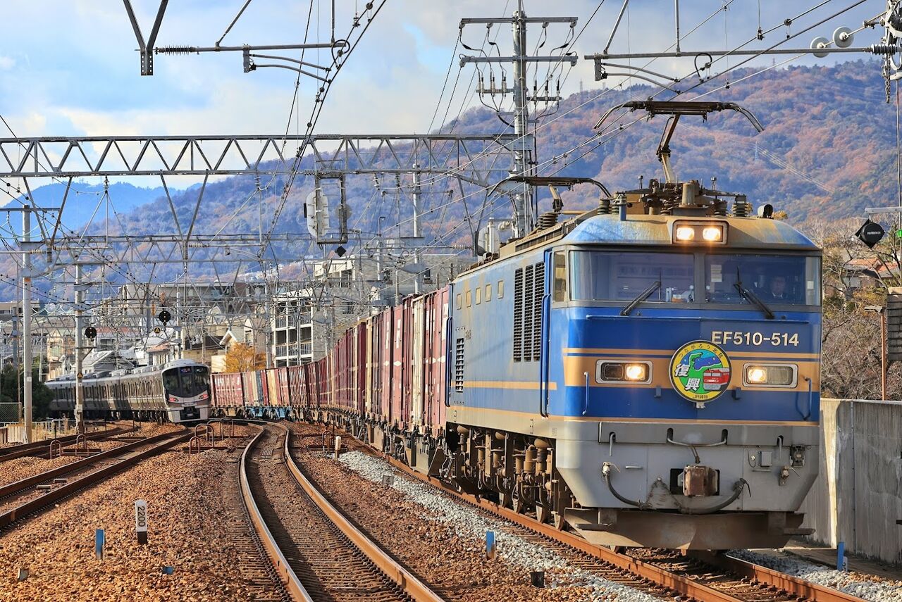 JR貨物 EF510-514号機 旧北斗星色「つながろう北陸 復興」HM掲出機 : 鐵道写真公開所 参号機