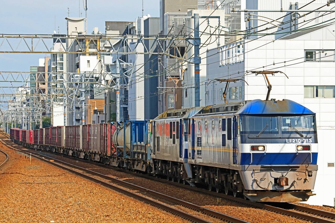 JR貨物 EF210-313号機 EF210-118号機無動力回送付き : 鐵道写真公開所 参号機