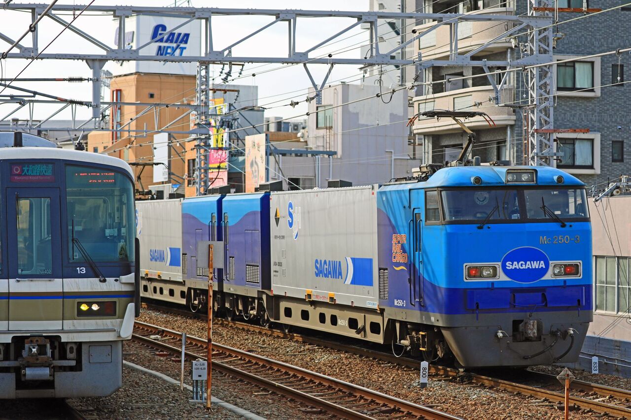 JR貨物 M250-6＋M250-3ユニット「スーパーレールカーゴ」 : 鐵道写真公開所 参号機