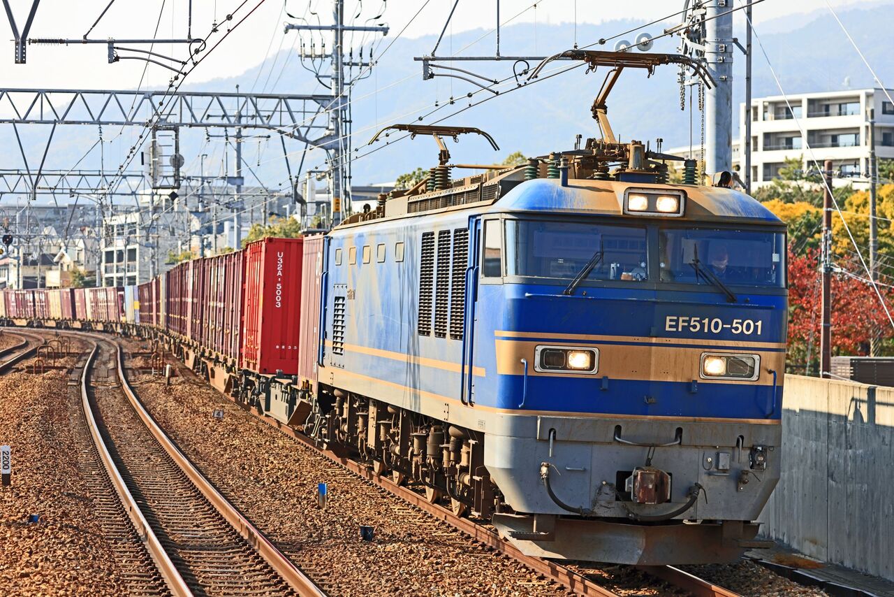 JR貨物 EF510-501号機 旧北斗星色 : 鐵道写真公開所 参号機