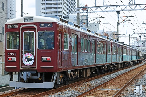 阪急電鉄 5000系5001F 「阪急杯」HM掲出編成 : 鐵道写真公開所 参号機