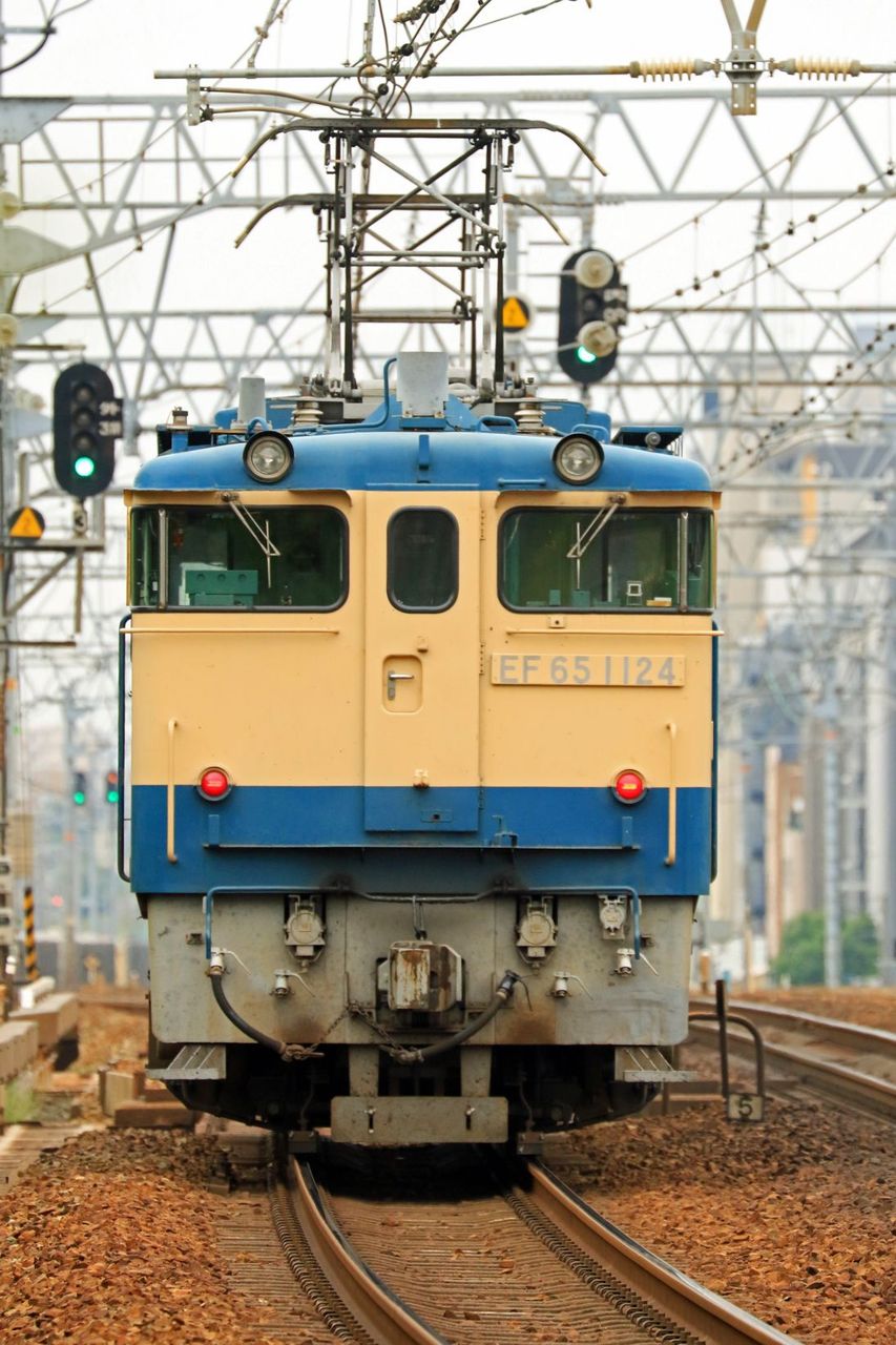 JR西日本 EF65-1124号機 国鉄色とJR貨物 EF65-2084号機 二色更新色 : 鐵道写真公開所 参号機