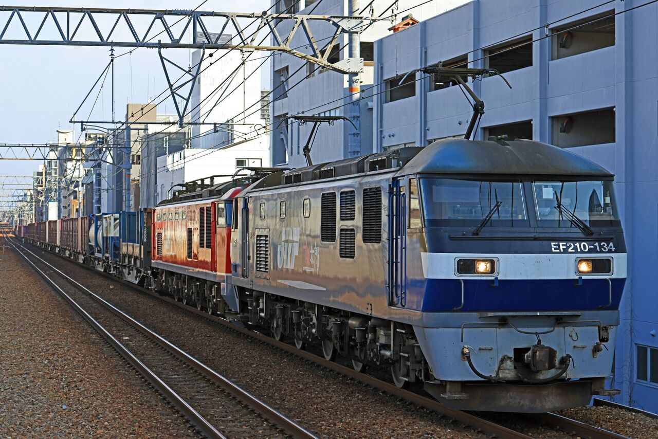 JR貨物 EF210-134号機＋EF510-23号機 無動力回送 : 鐵道写真公開所 参号機