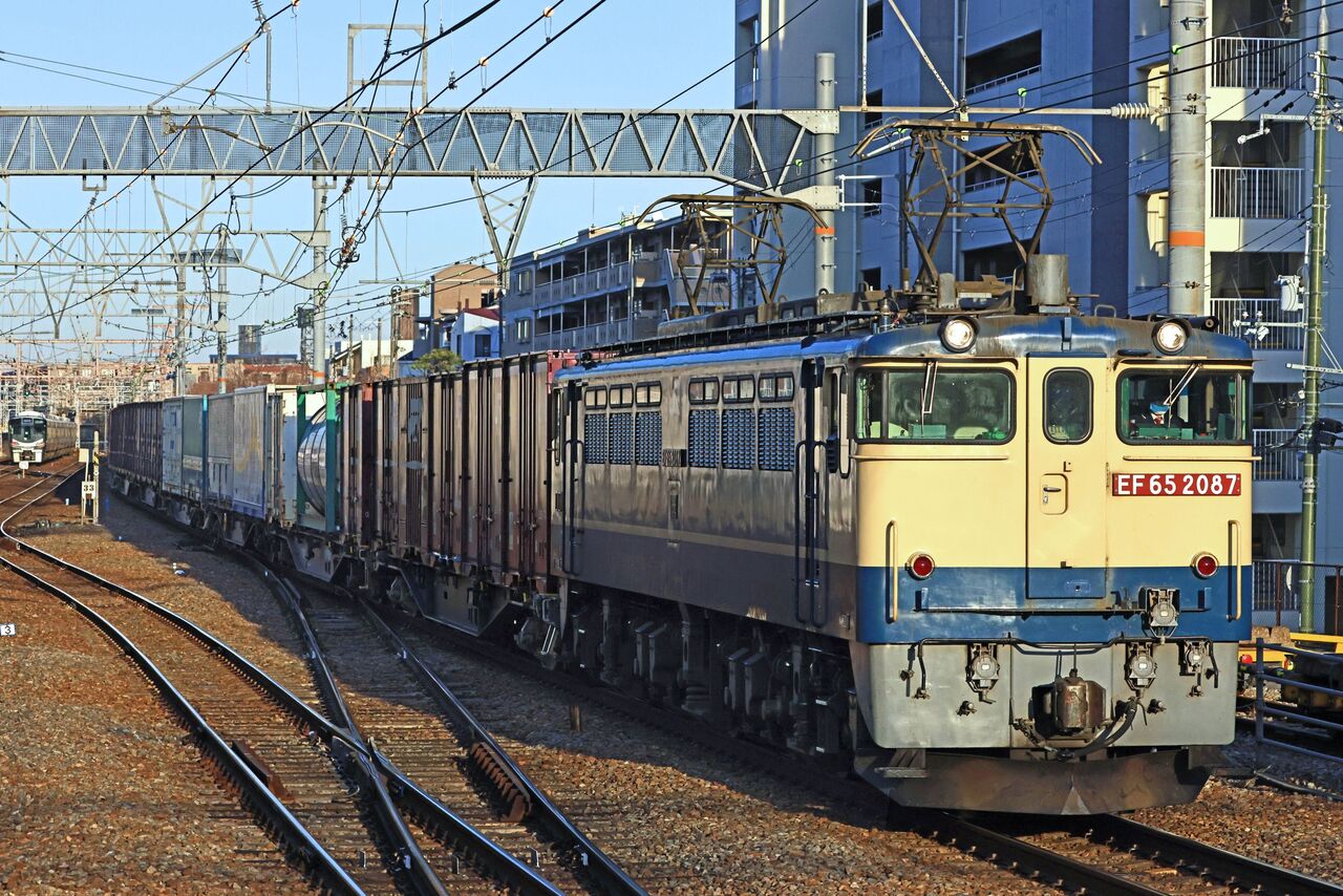 JR貨物 EF65-2087号機 国鉄色 : 鐵道写真公開所 参号機