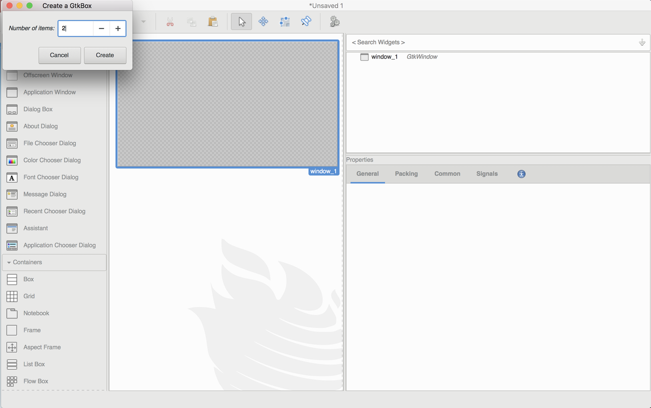 noanoa 日々の日記 : Ruby/GTK3を今時のGlade, XML, Builder, CSSで書く2- 部品の配置