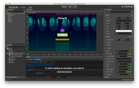 Cocos2d-x用新エディタ「Cocos Creator」 - Nobollel開発者ブログ